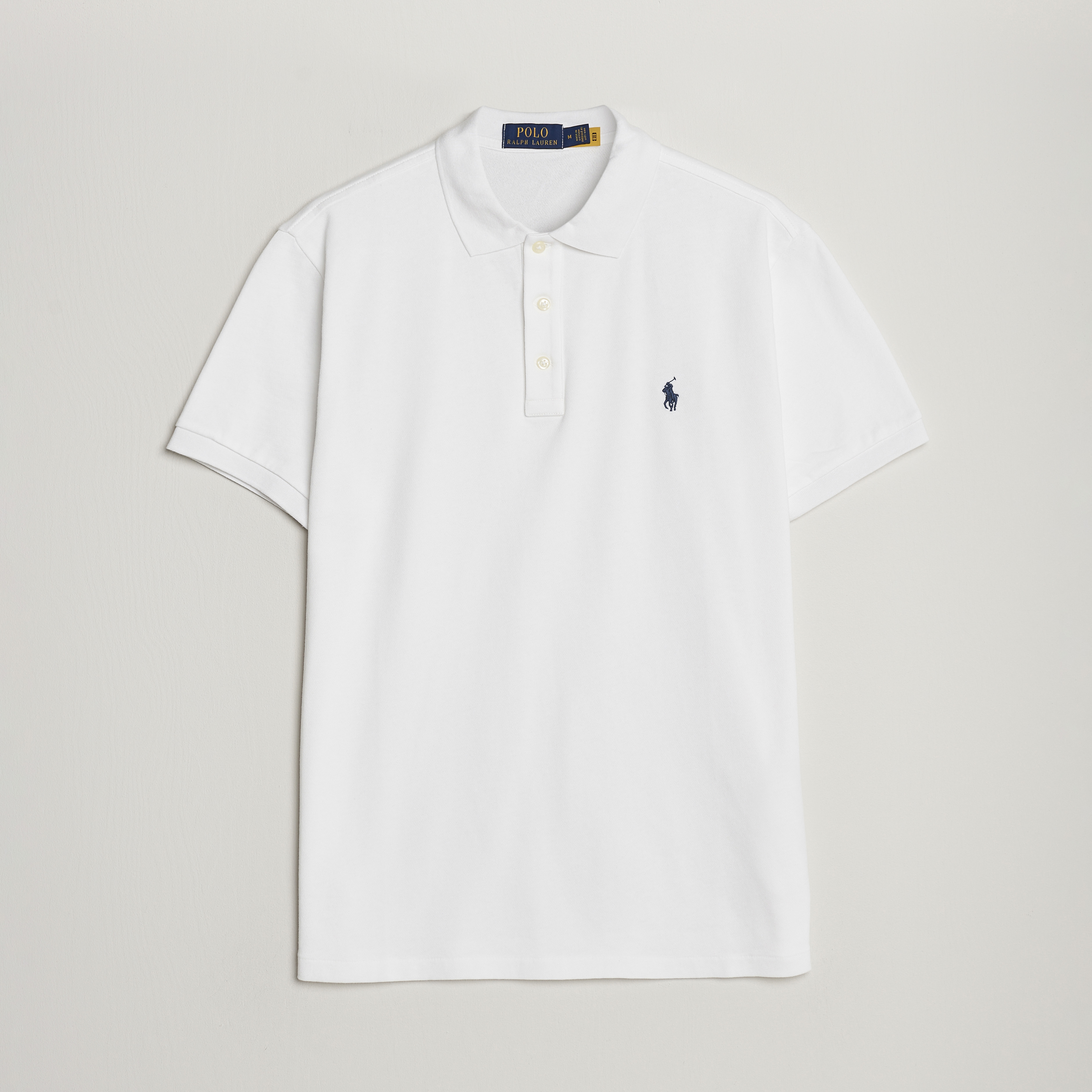 Polo Ralph Lauren Custom Fit Spa Terry Polo White | Man - CareOfCarl.nl