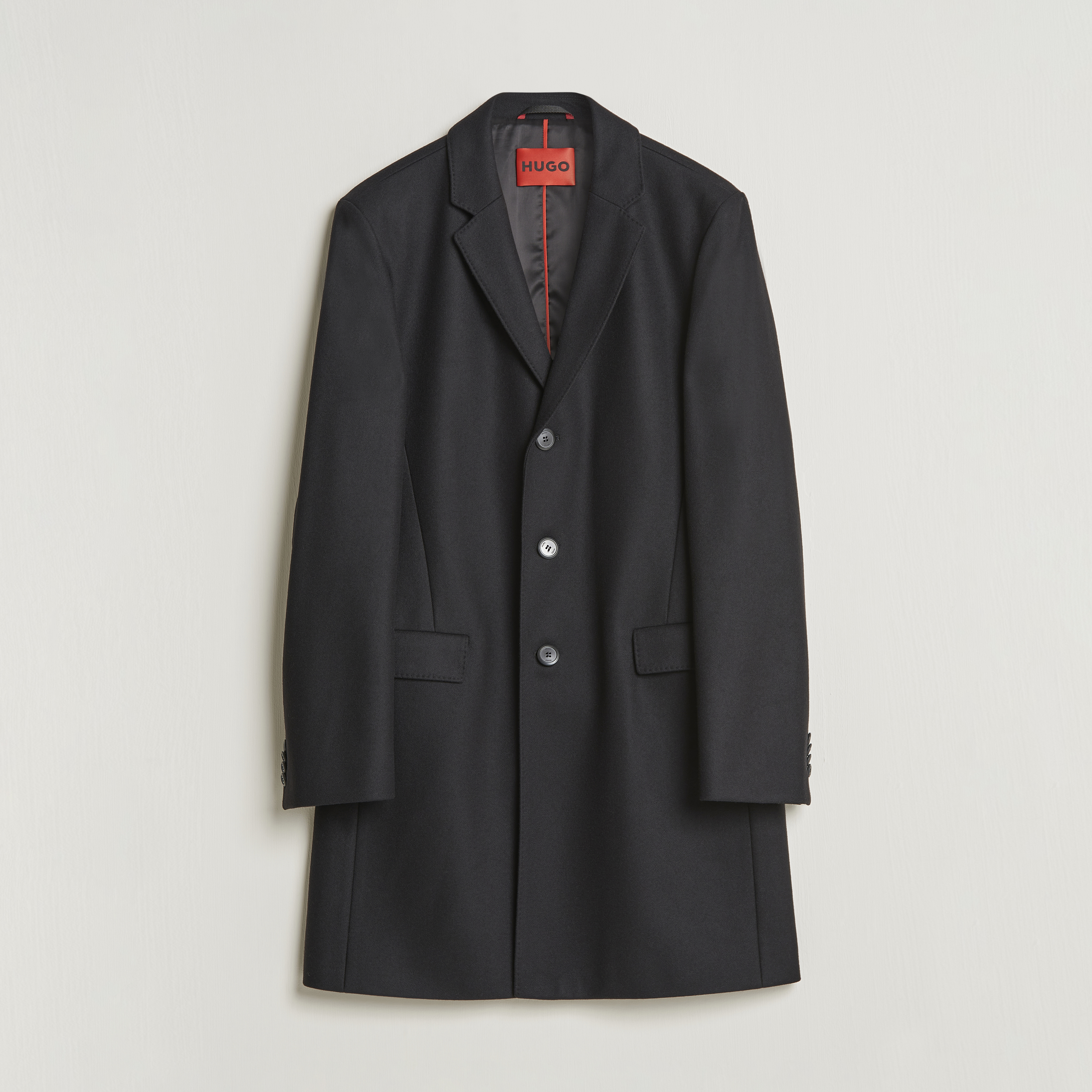 HUGO Migor Wool Coat Black - KÃ¶p HUGO