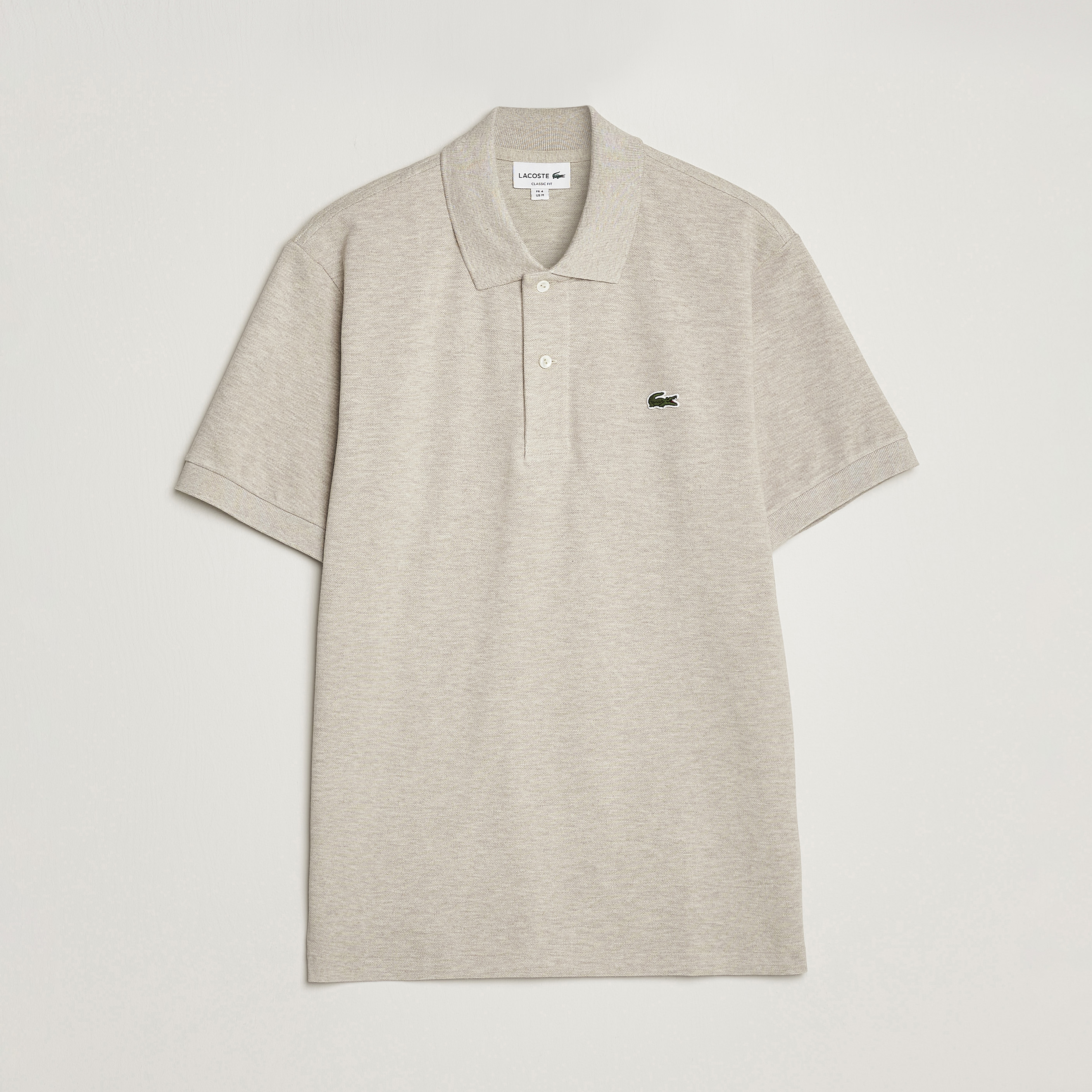 Lacoste Original Melange Polo Piké Heather Wicker | Man - CareOfCarl.nl