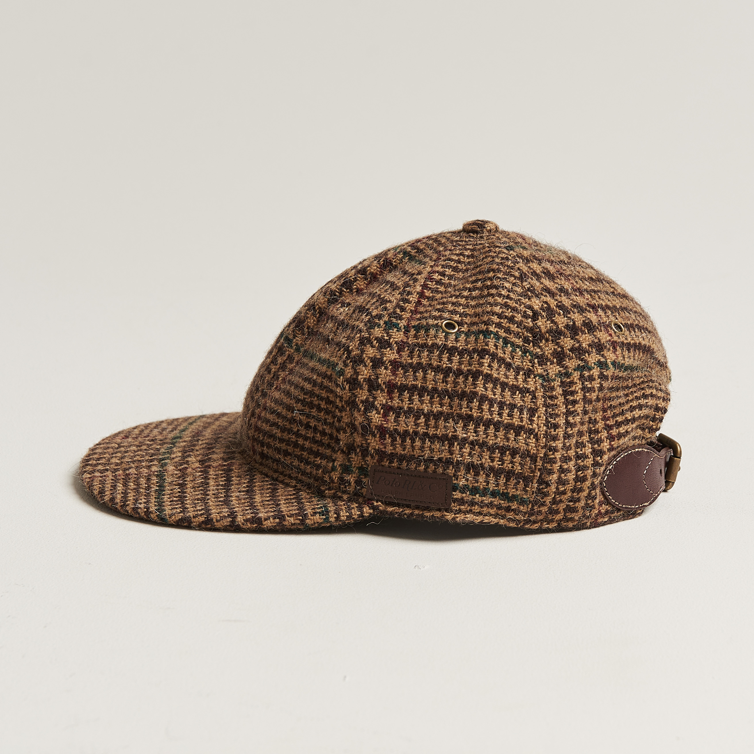 Polo Ralph Lauren Glenplaid Overcheck Cap Camel | Man - CareOfCarl.nl