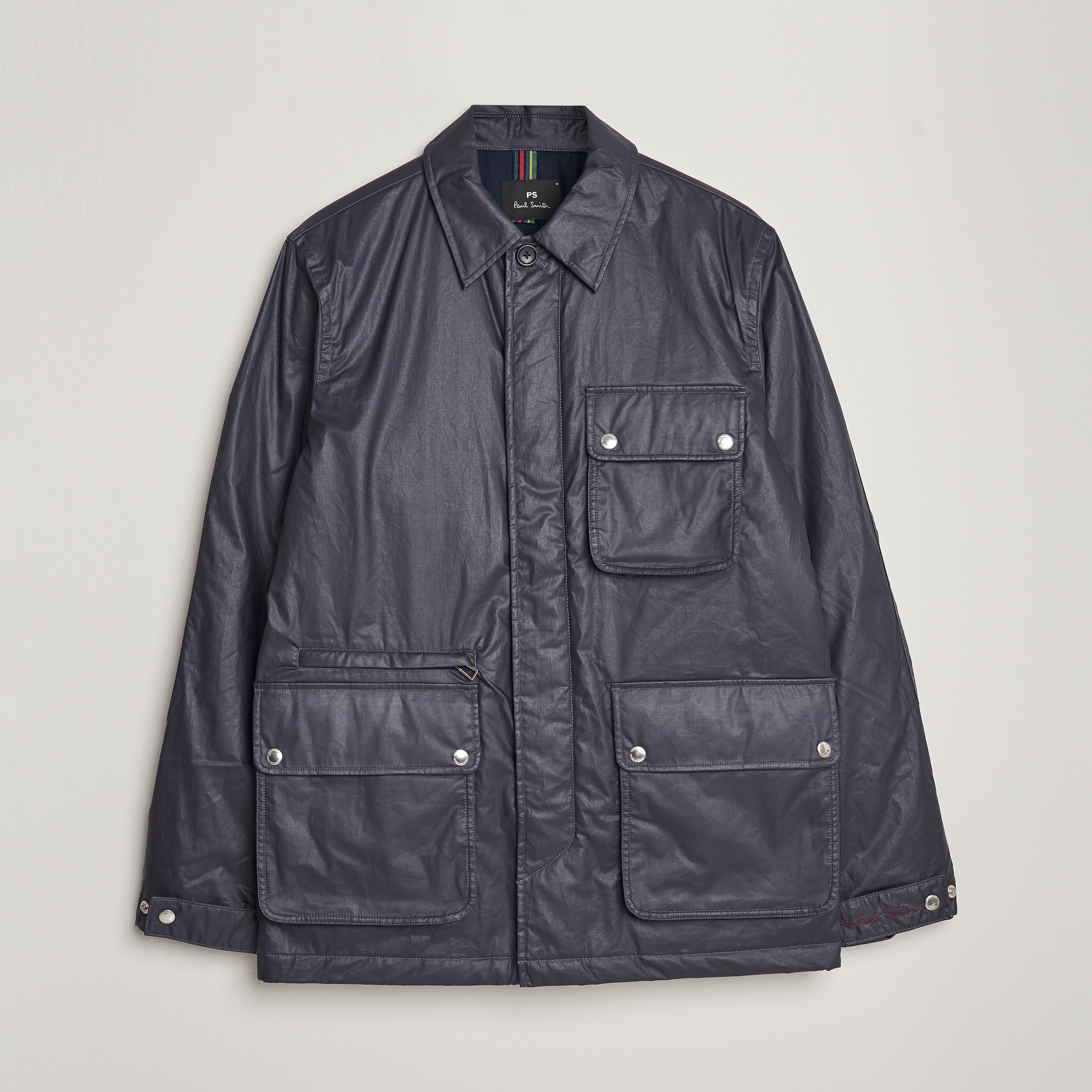 PS Paul Smith Cotton Hunting Jacket Navy | Man - CareOfCarl.nl