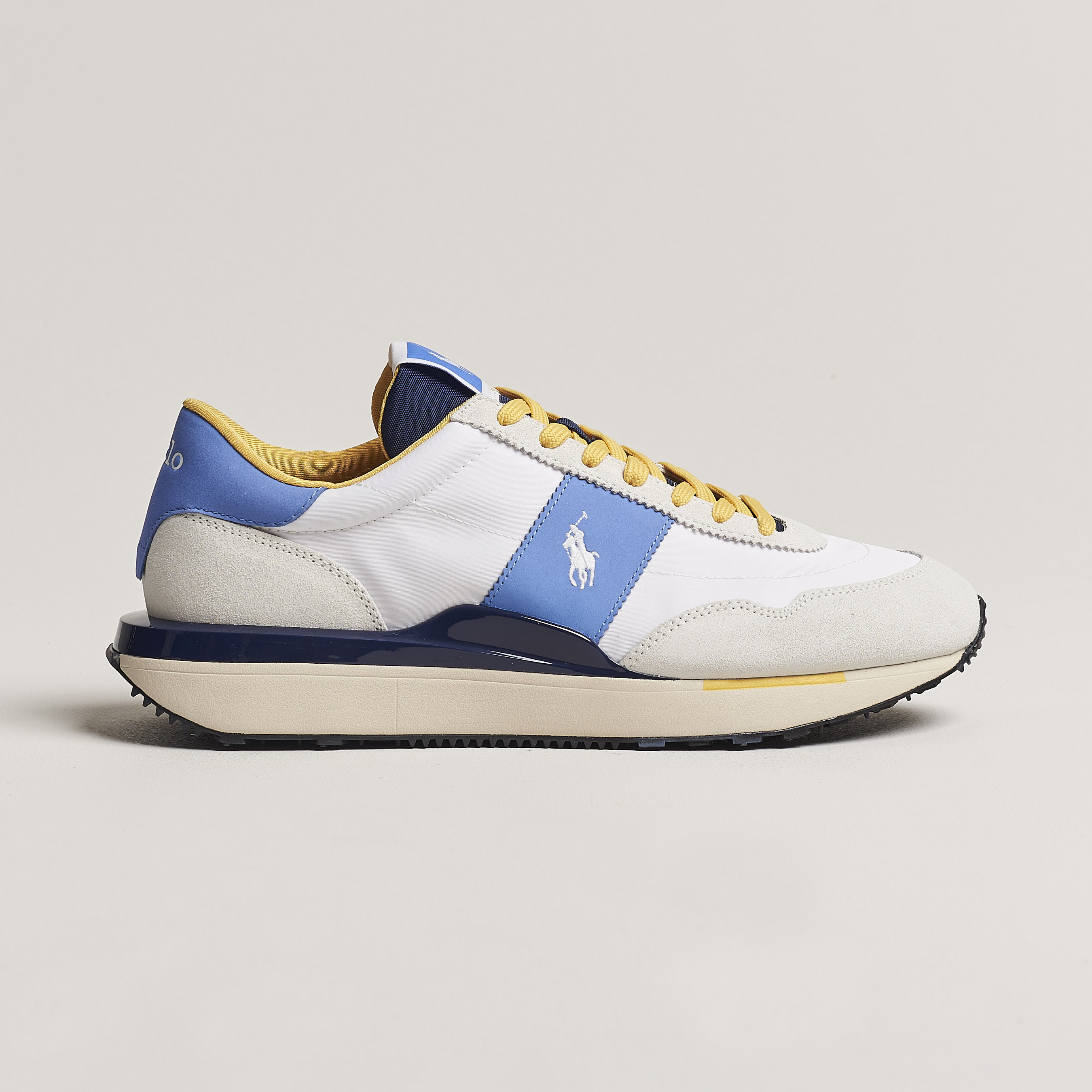 Polo Ralph Lauren Train 89 Running Sneaker White/Blue/Yellow | Man - CareOf