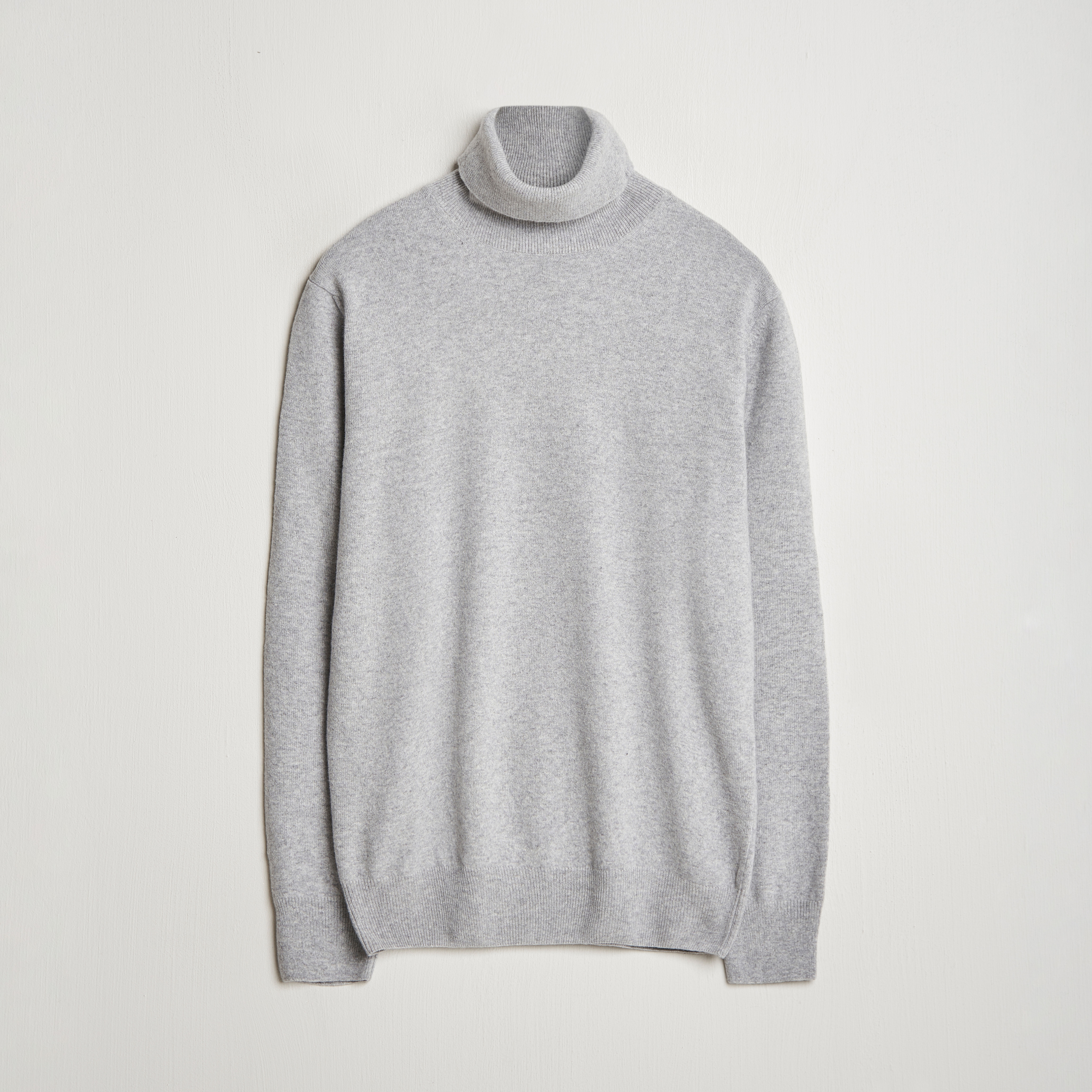 Morgano Wool/Cashmere Rollneck Mid Grey | Man - CareOfCarl.nl