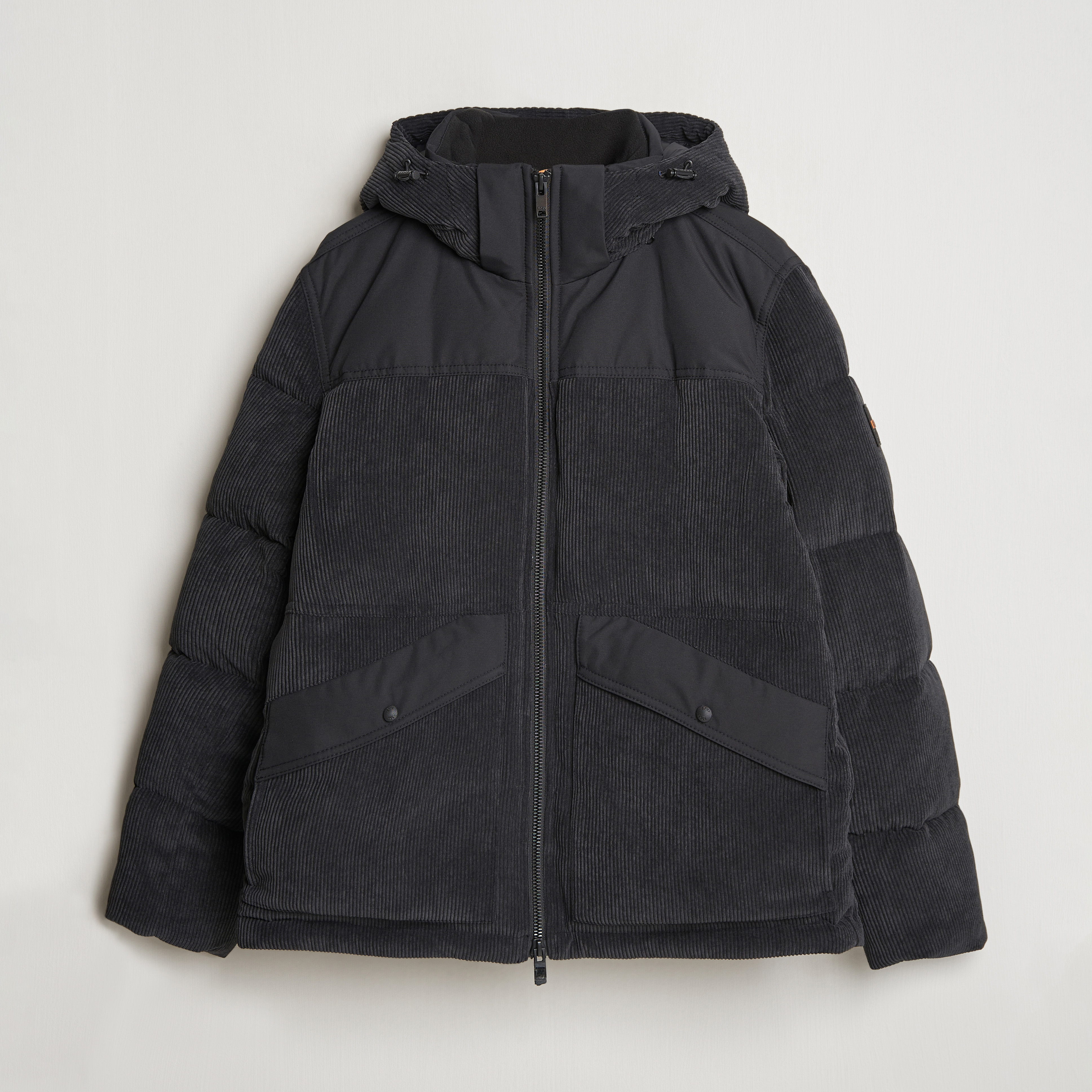 BOSS ORANGE Odope Padded Corduroy Jacket Black | Man - CareOfCarl.nl
