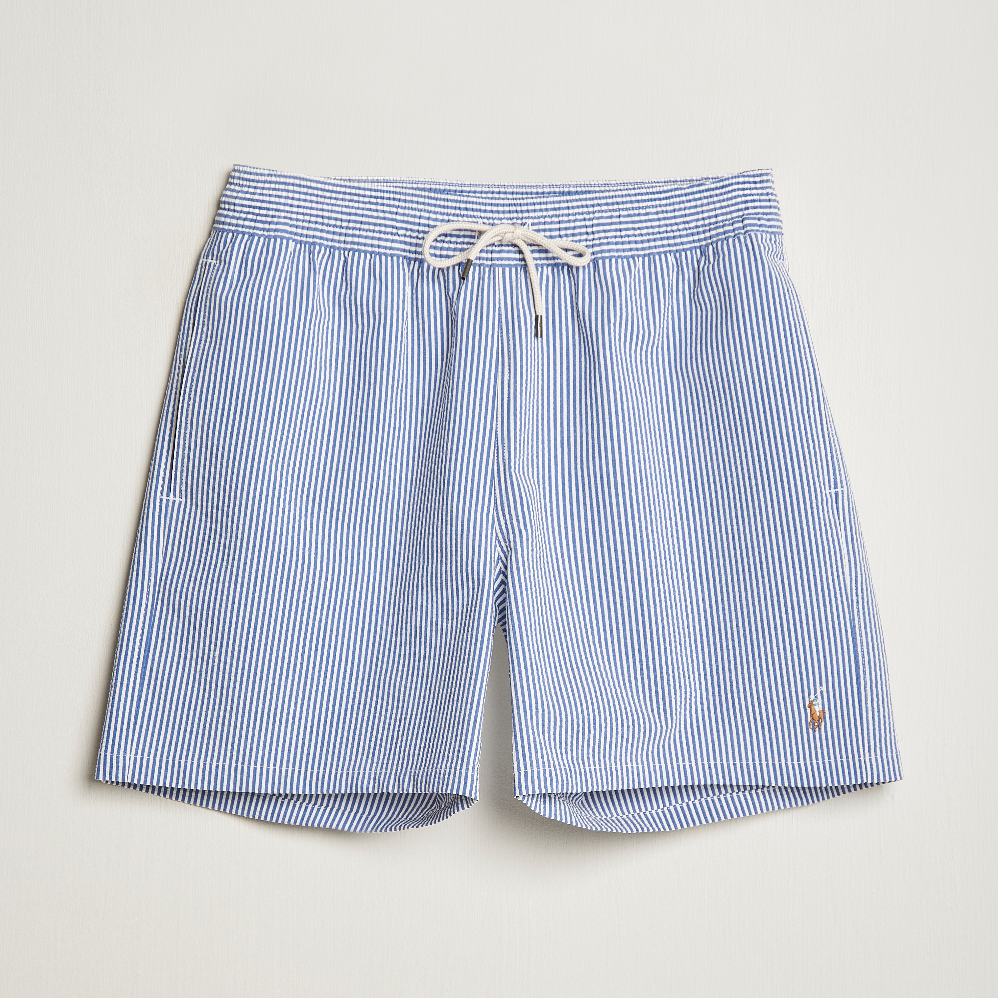 Polo Ralph Lauren Traveler Mid Trunk Seersucker Cruise Royal | Man - CareOf