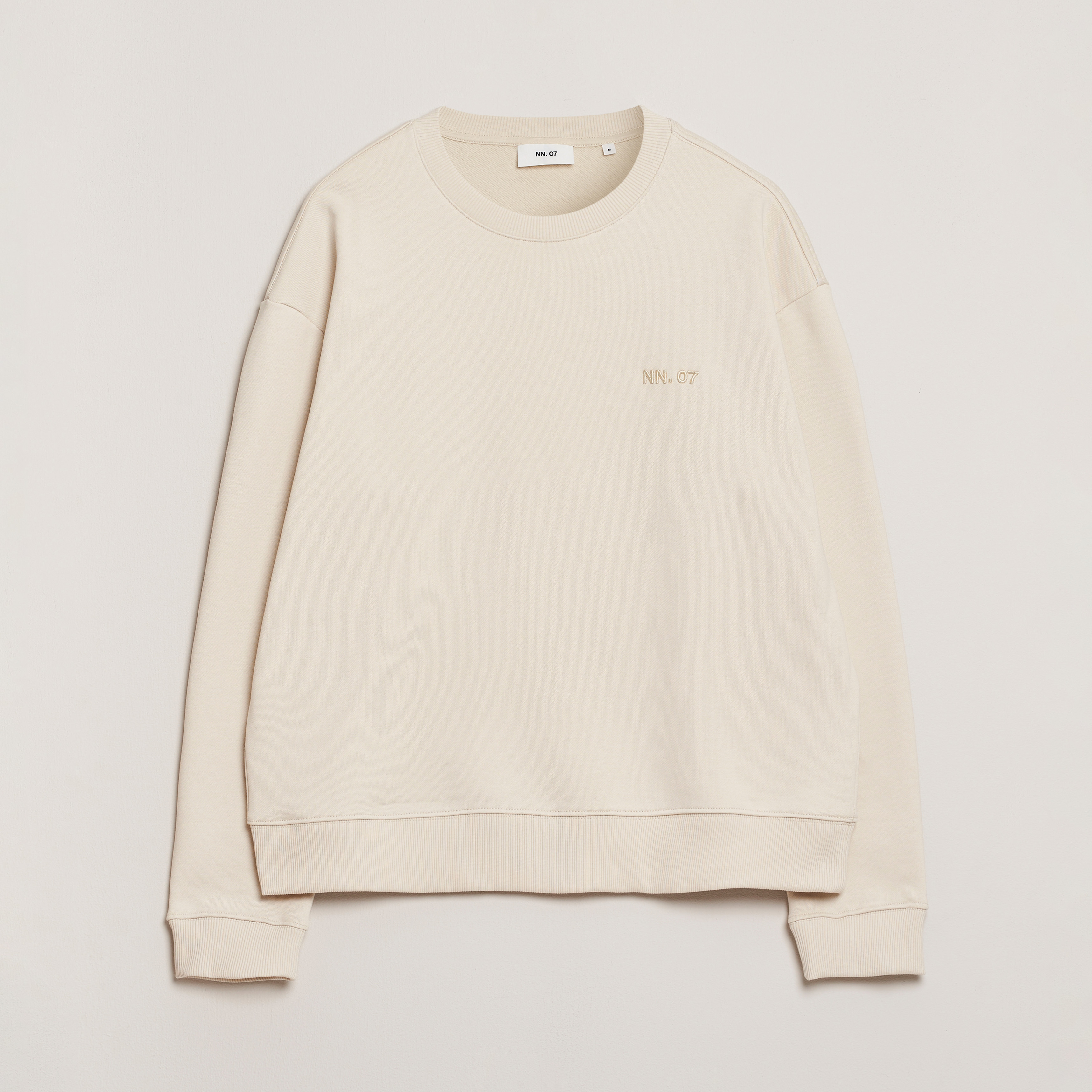 NN07 David Crew Neck Sweatshirt Ivory | Man - CareOfCarl.nl