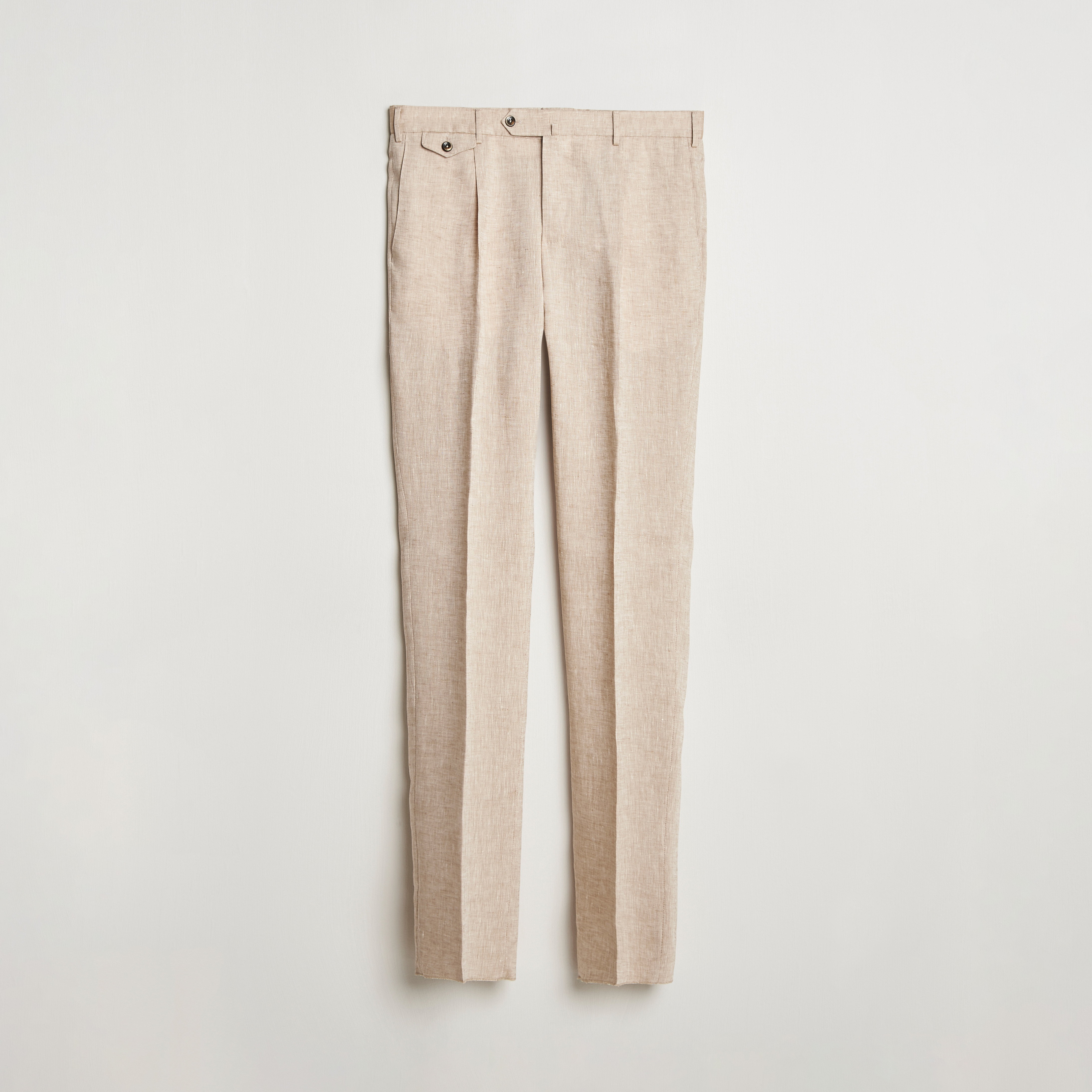 PT01 Gentleman Fit Linen Trousers Light Beige | Man - CareOfCarl.nl