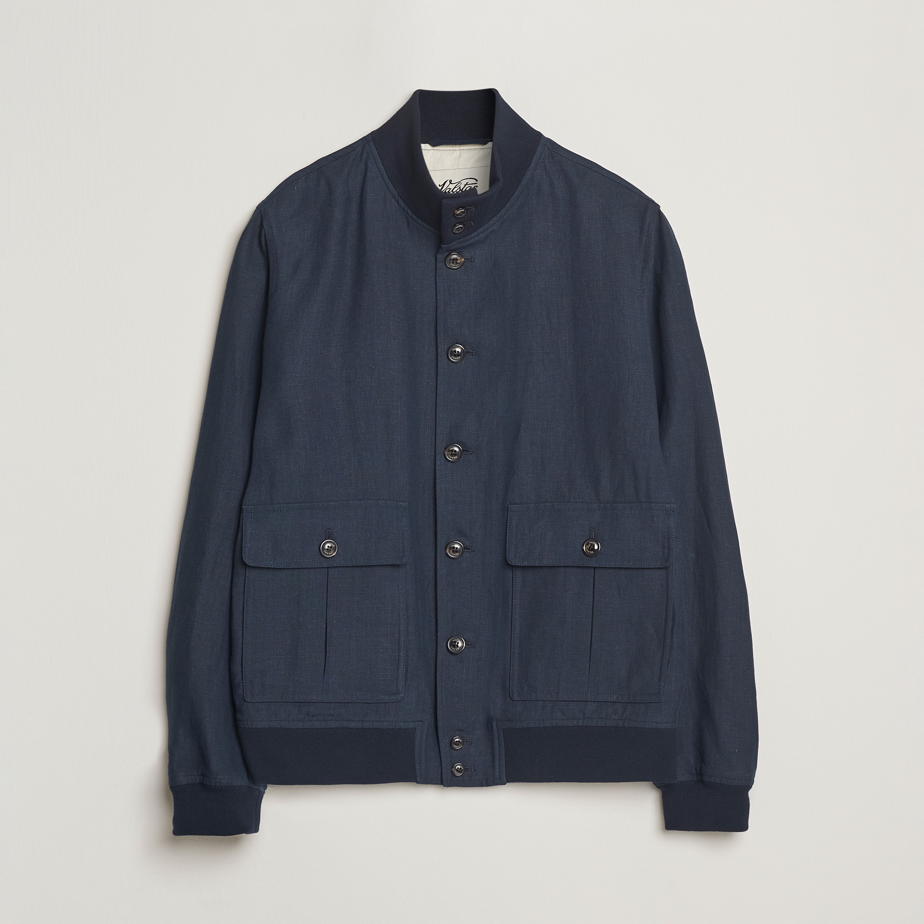 Valstar Valstarino Linen Jacket Navy | Man - CareOfCarl.nl
