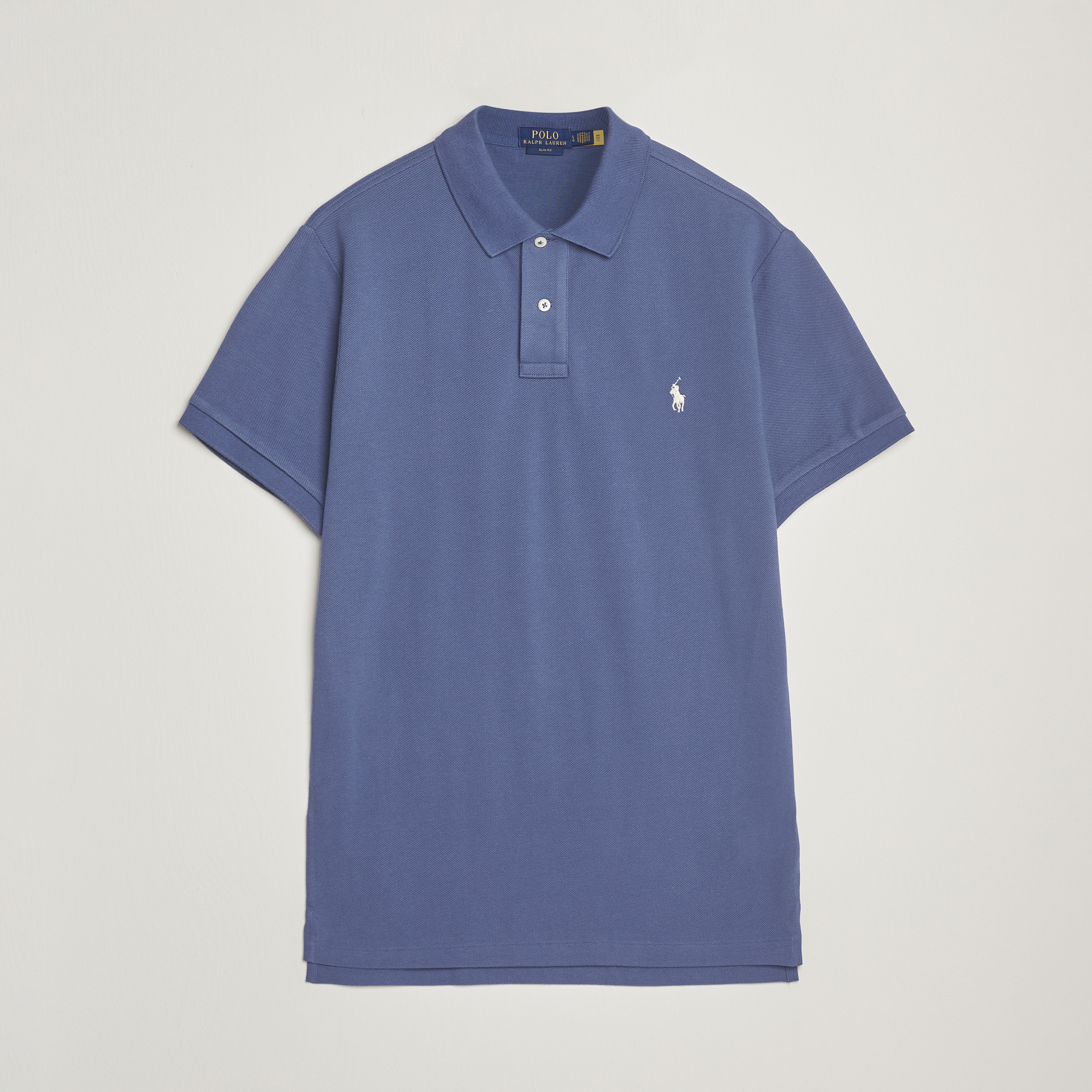 Polo Ralph Lauren Slim Fit Polo Earth Blue | Man - CareOfCarl.nl