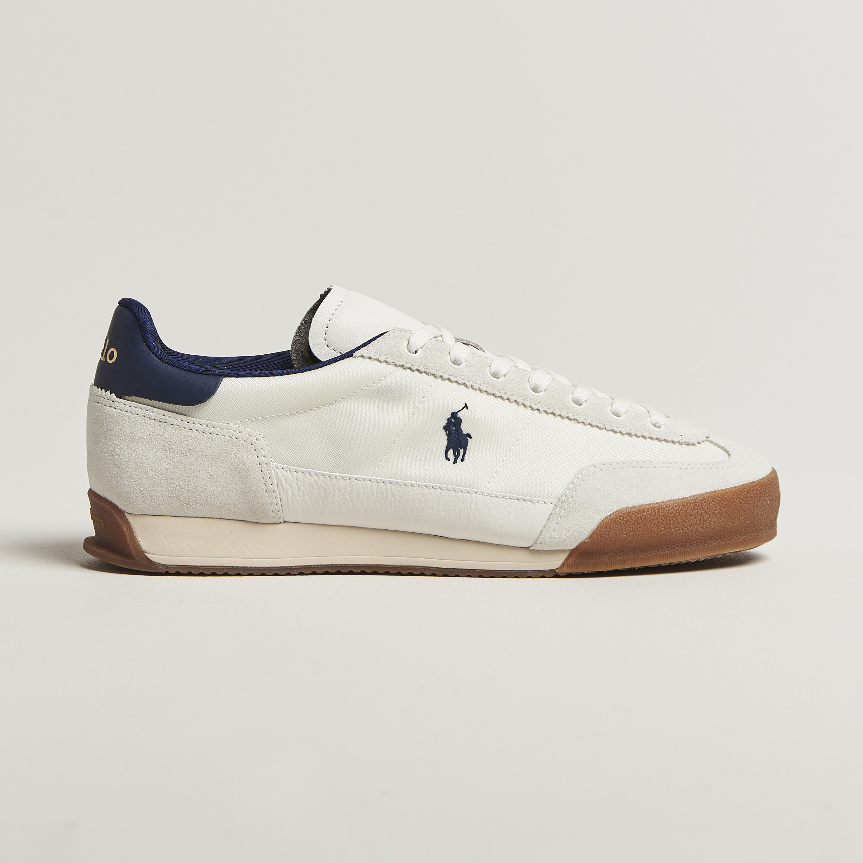 Polo Ralph Lauren Hester Sneakers Deckwash White/Navy | Man - CareOfCarl.nl