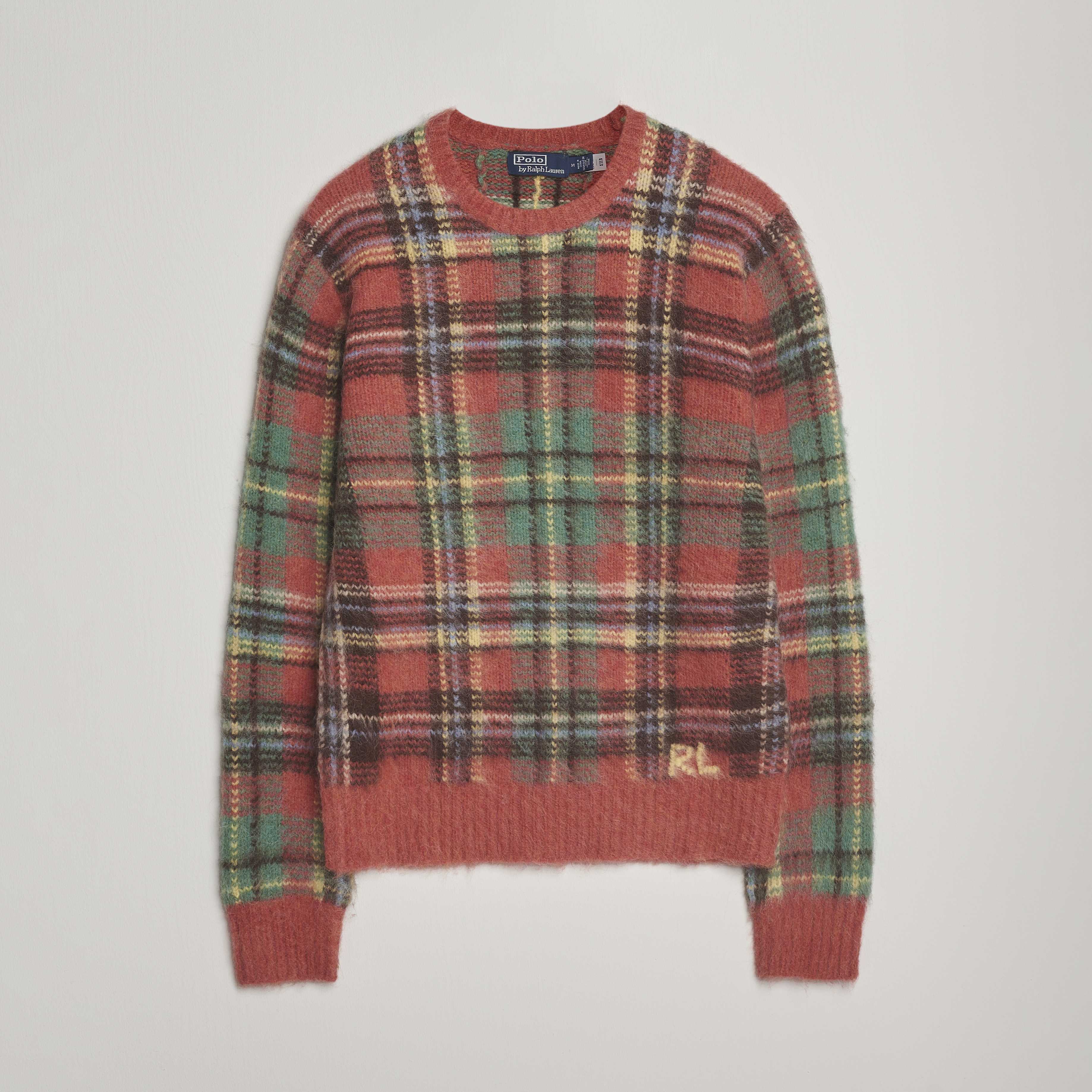 Polo Ralph Lauren Checked Wool Sweater Red Combo | Man - CareOfCarl.nl