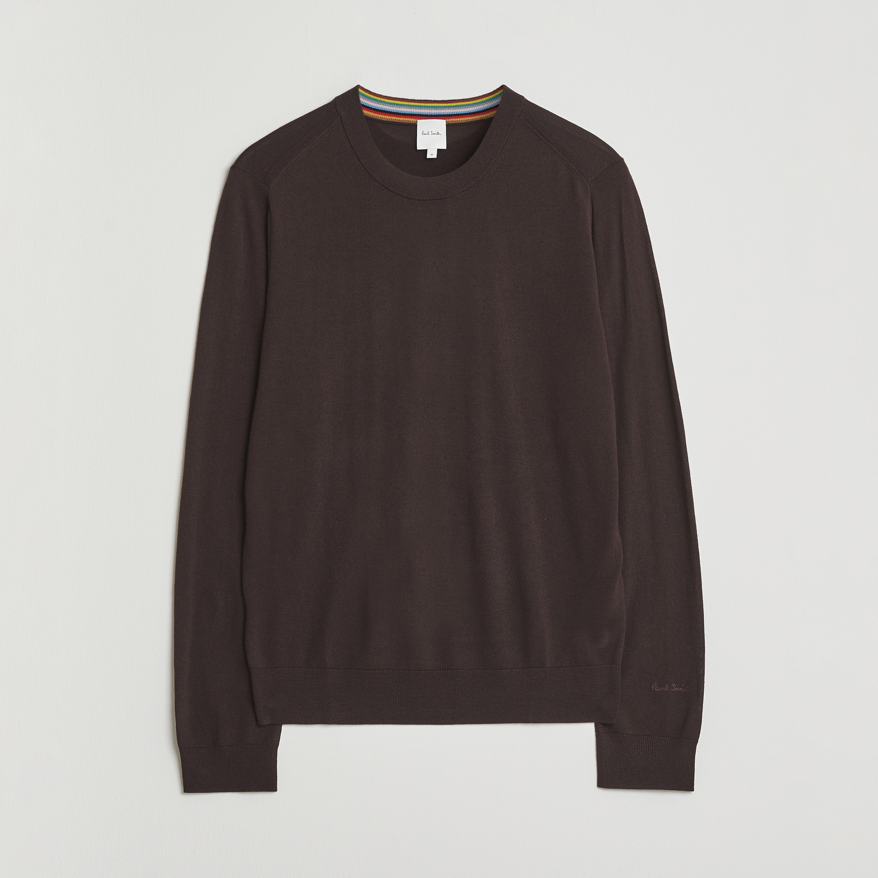 Paul Smith Merino Knitted Sweater Dark Brown | Man - CareOfCarl.nl