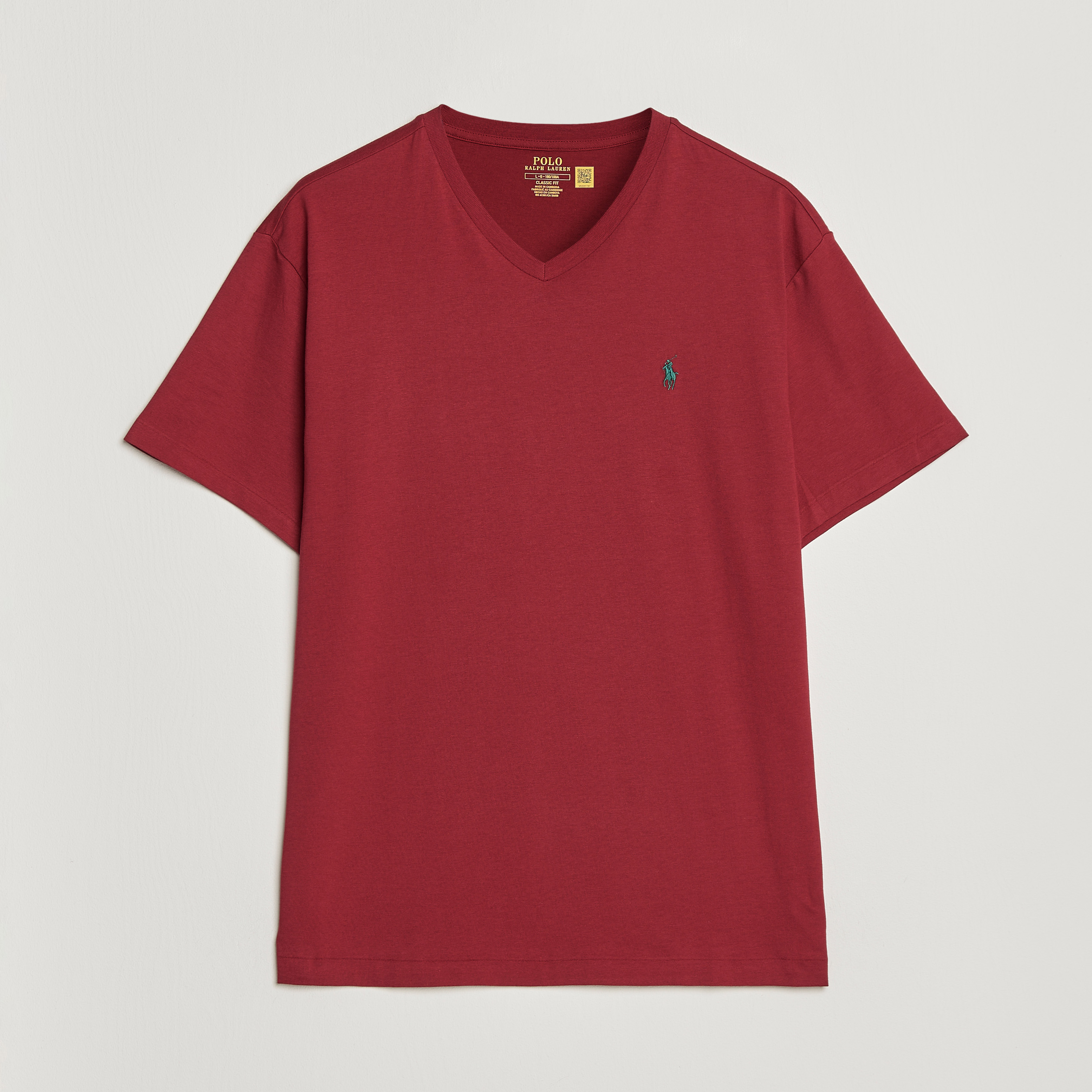 Polo Ralph Lauren V-Neck T-Shirt Heritage Red | Man - CareOfCarl.nl