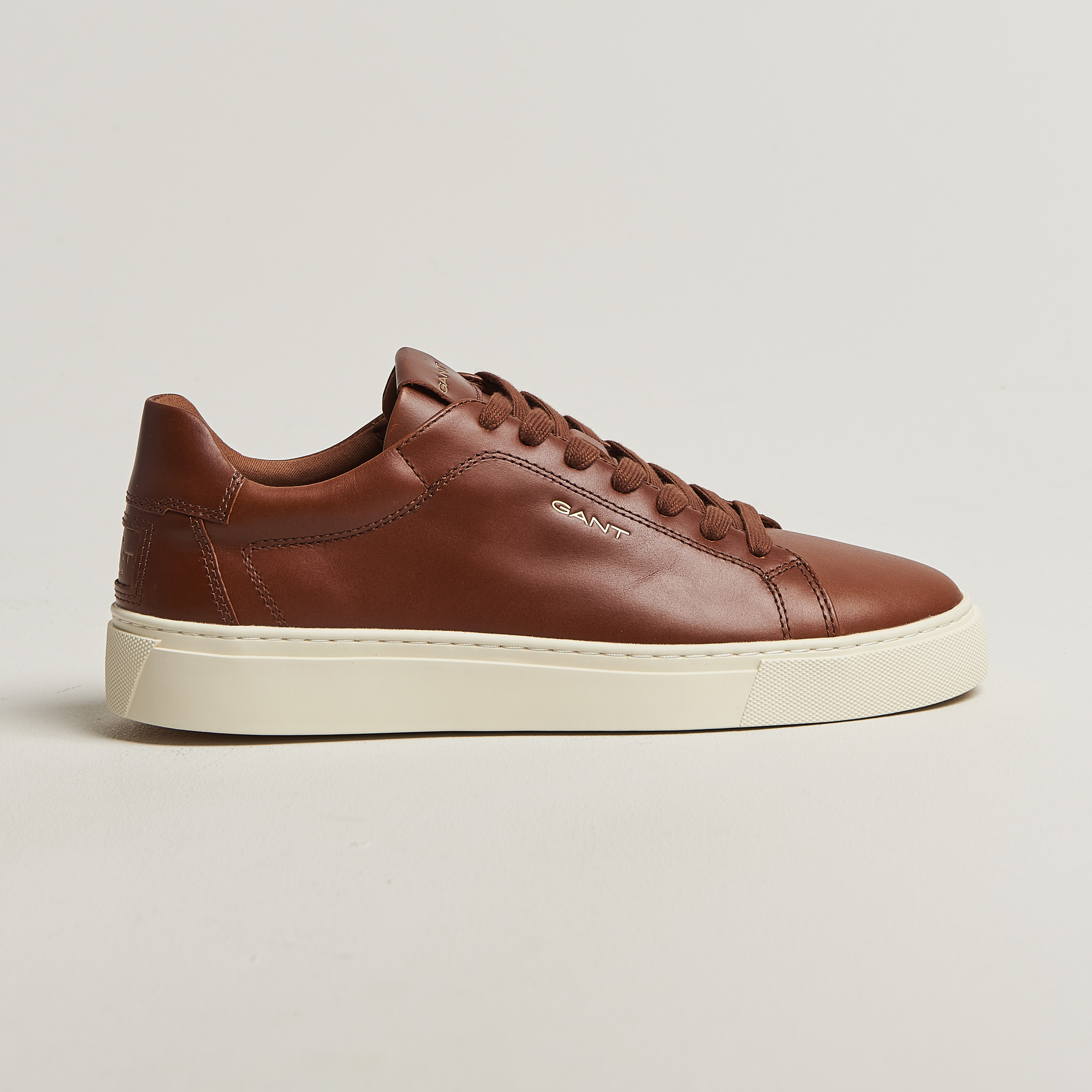 GANT Mc Julien Leather Sneaker Dark Tan | Man - CareOfCarl.nl