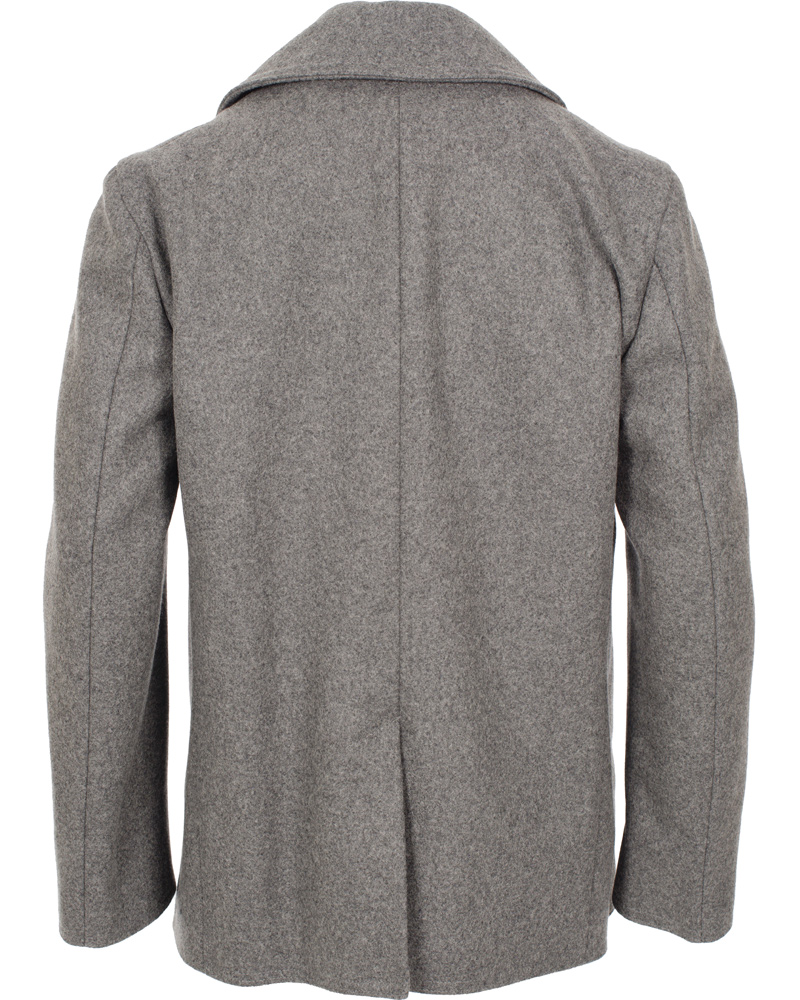 Gloverall Reefer Pea Coat Grey