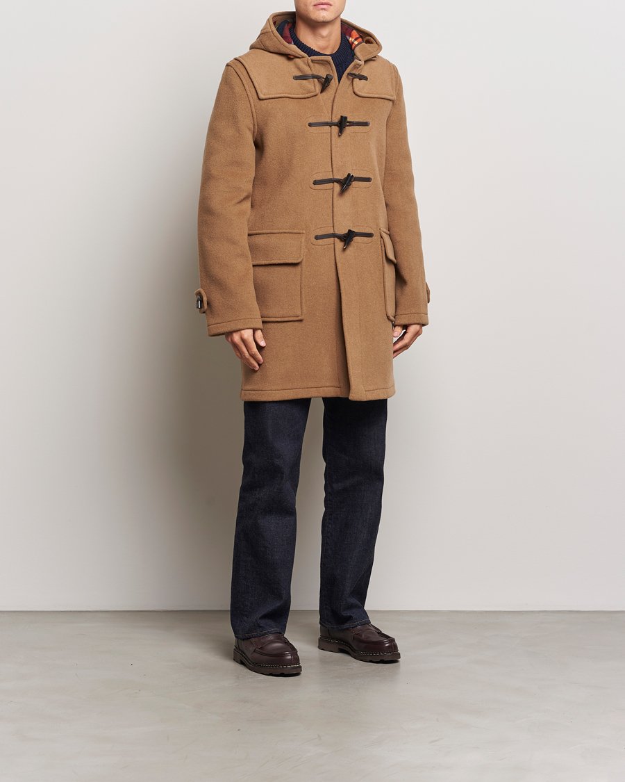 Gloverall Morris Duffle Coat Camel/Buchanan | Man - CareOfCarl.nl