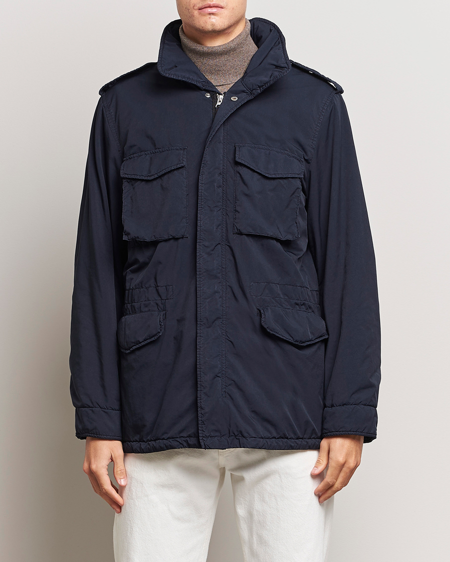 Aspesi Cotton Field Jacket Navy - Köp Aspesi