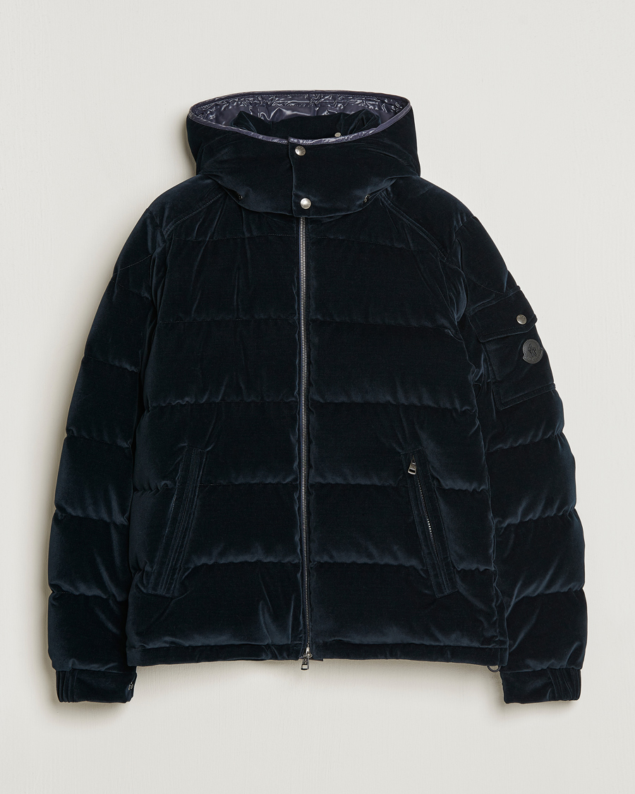 Moncler Armorique Velvet Down Jacket Navy KA p Moncler